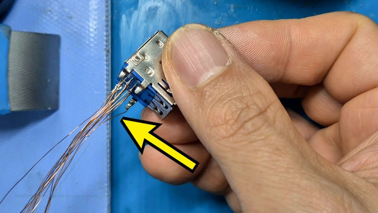 292.얇은 에나멜선 코팅 제거하기ㅣRemoving thin enamel wire coating. - YouTube