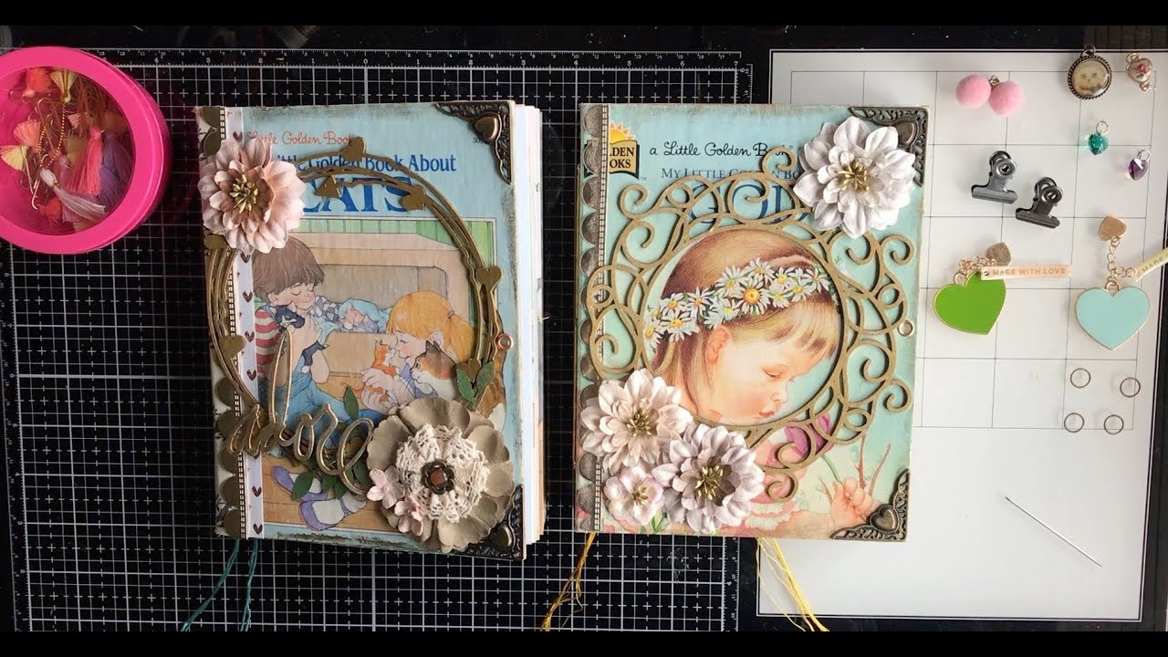 How I Add Beads, Charms & Dangles To The Altered Vintage Little Golden ...