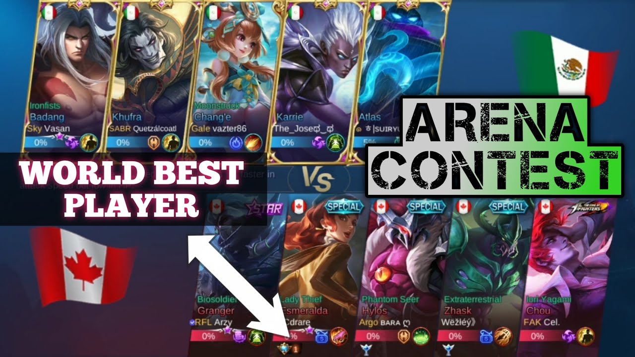 Mobile legend gameplay 🔥highlight 🔥ARENA CONTEST 👉 WORLD BEST PLAYER ...