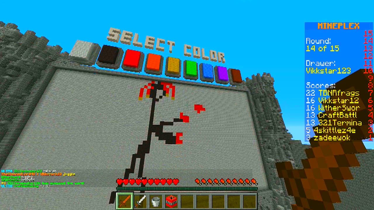 Minecraft DRAW MY THING #7 with Vikkstar, CraftBattleDuty ...