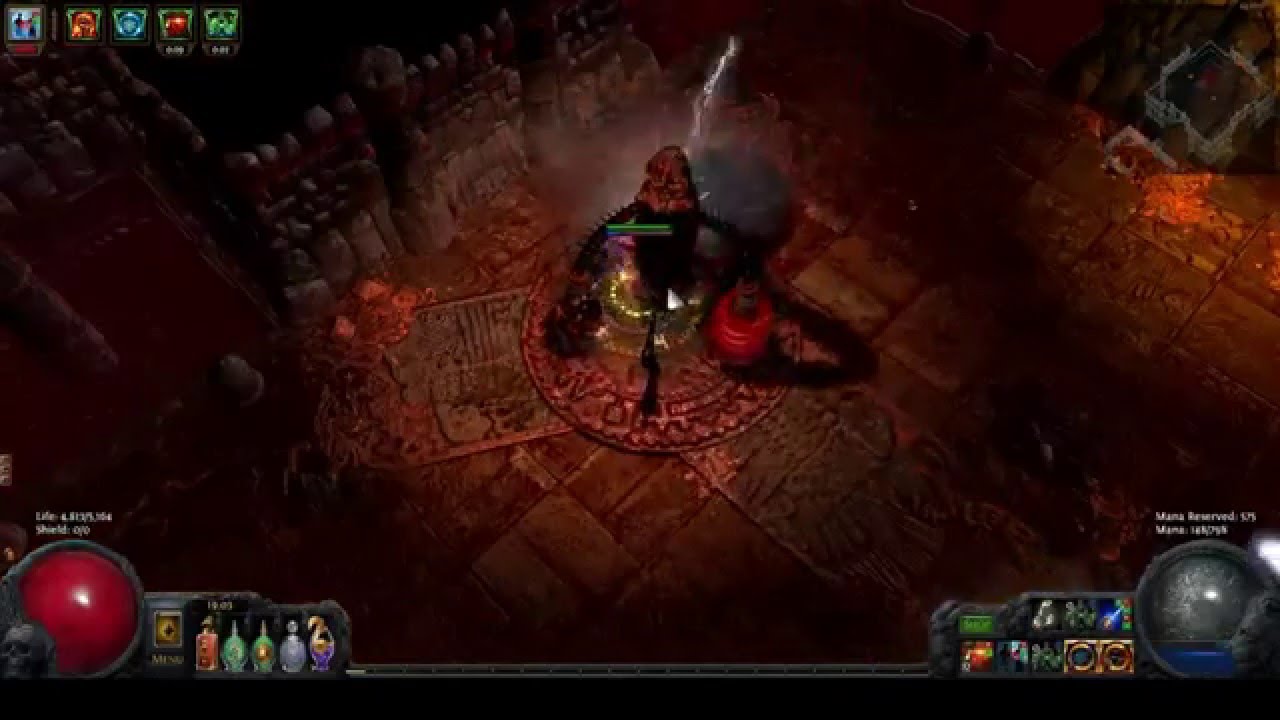 [Path of Exile] Shrapnel Shot Chin Sol Atziri Run - YouTube