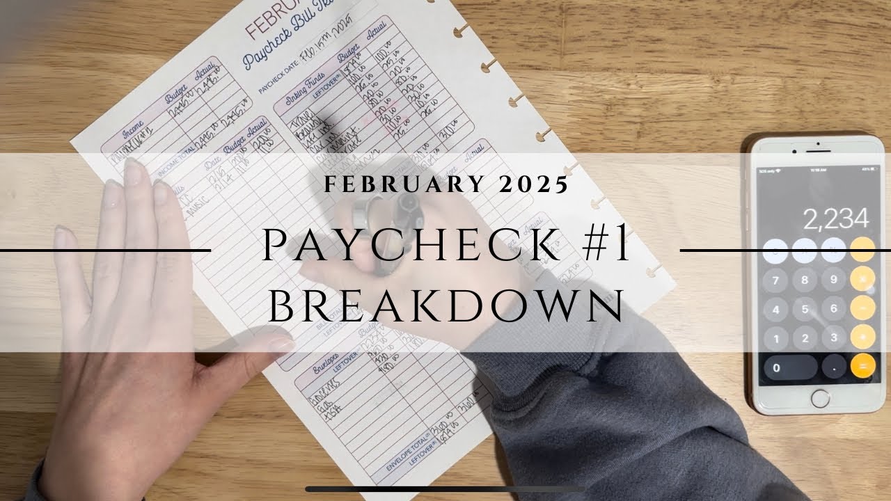 February 2025 Paycheck #1 Breakdown | Millennial Semi Monthly Pay ...