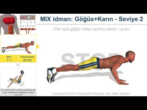'Göğüs+karın idmanı'   Beden YİGMAQ