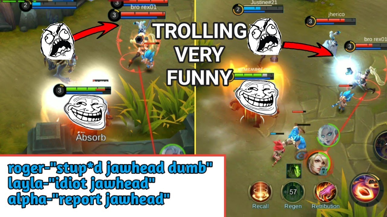BEST TROLLING AND CARRYING | VERY FUNNY GAME | MOBILE LEGENDS - YouTube