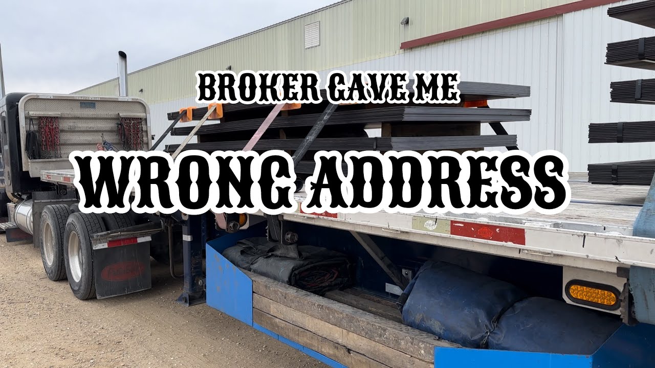 Broker gave me the wrong address | Peterbilt 379 - YouTube