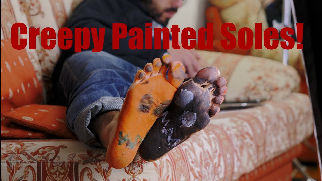 Halloween Foot Art Challenge: Creepy Painted Soles Edition! - YouTube