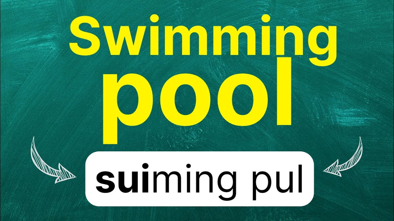 Cómo pronunciar: 'Swimming pool' 'Piscina' 'Alberca' 'Pileta' en inglés ...