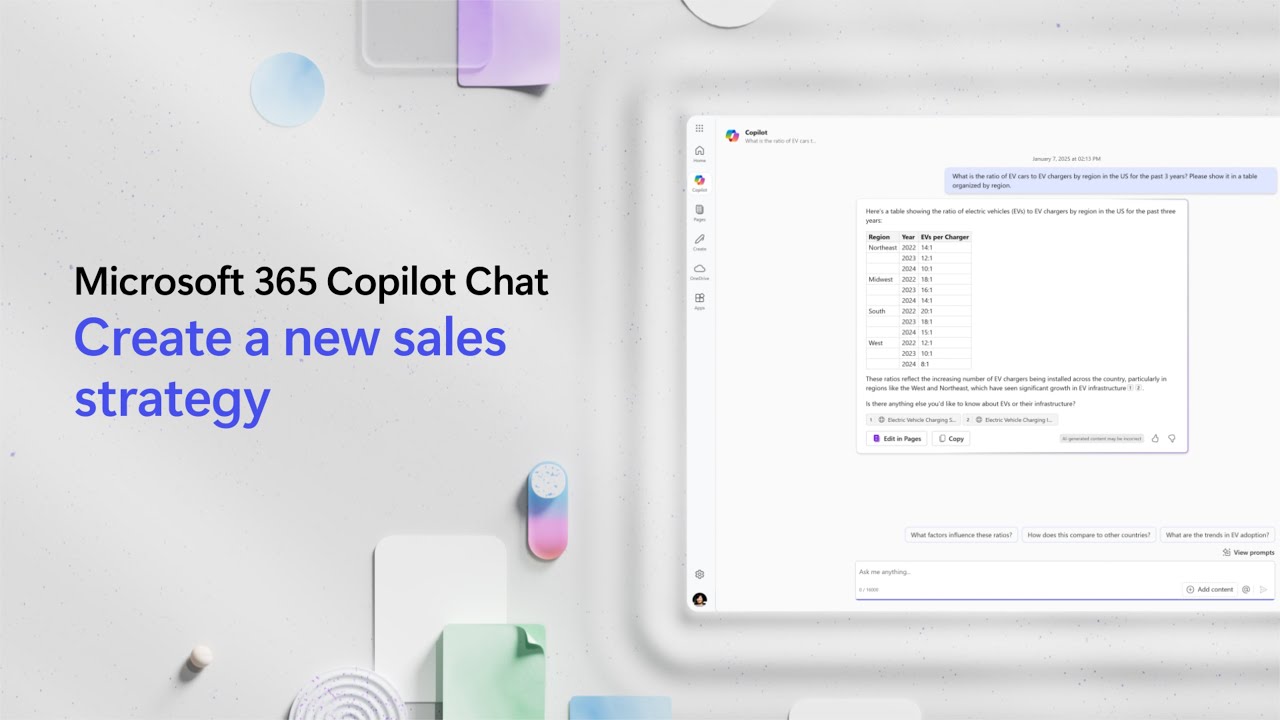 Create a sales strategy with Microsoft 365 Copilot Chat - YouTube
