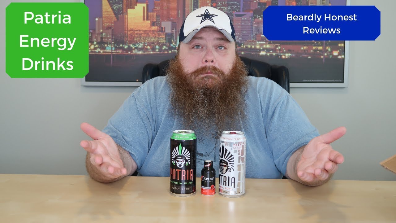 Patria Energy Drinks - A Beardly Honest Review - YouTube