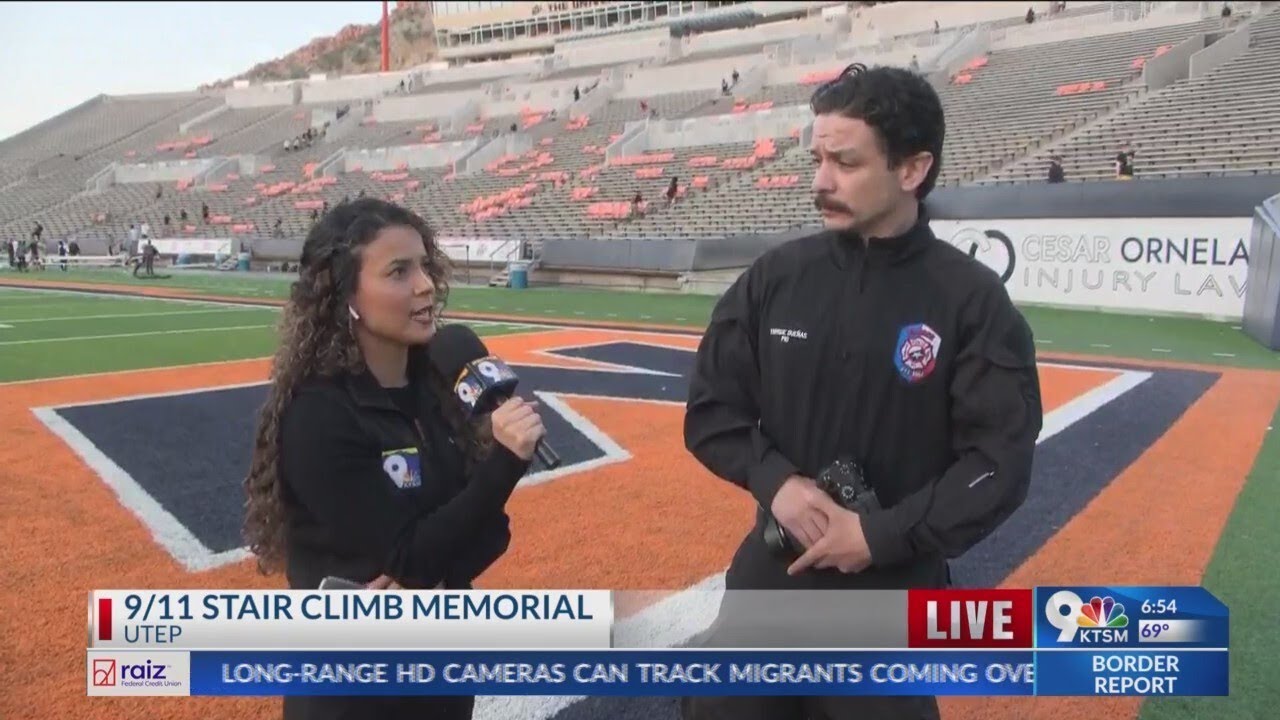 UTEP hosts 9/11 Memorial stair climb - YouTube