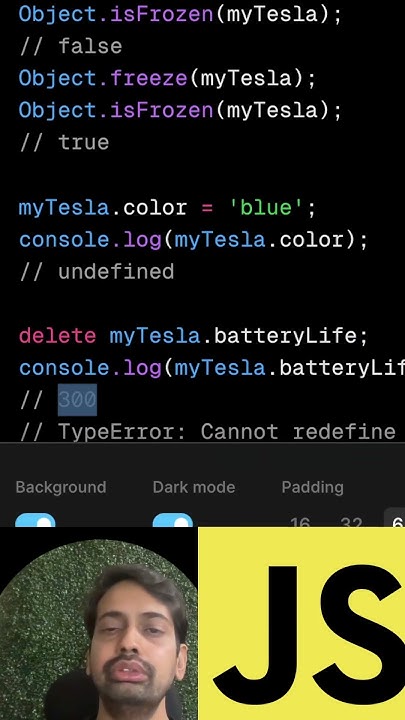 Freezing object in javascript 🥶🥶 #shorts #javascript - YouTube