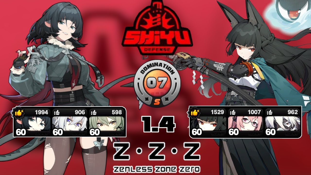 M0 JANE DOE & M0 HOSHIMI MIYABI - SHIYU DEFENSE 1.4 - CRITICAL NODE 7 - S RANK - ZZZ - YouTube