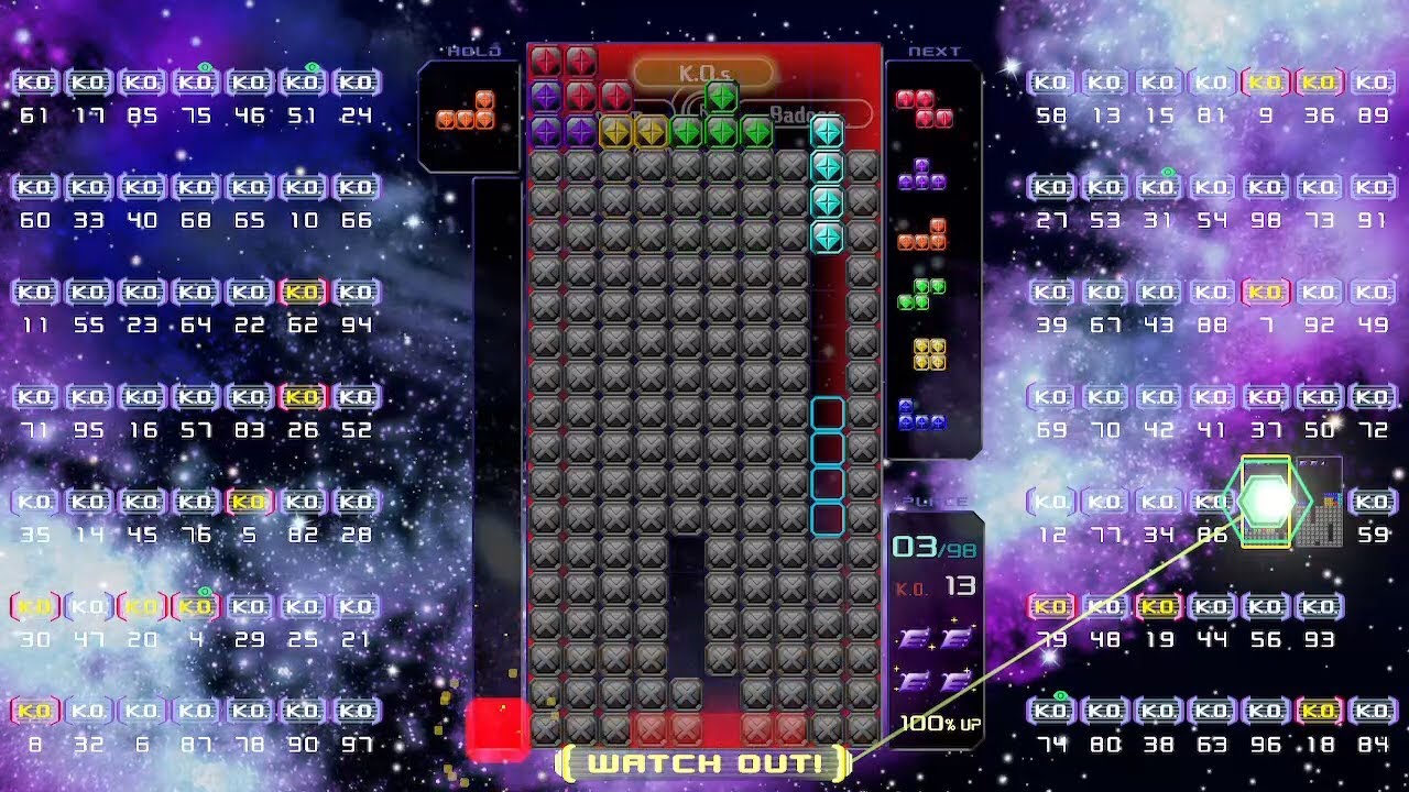 Tetris 99 - Galaxy theme gives me power - YouTube