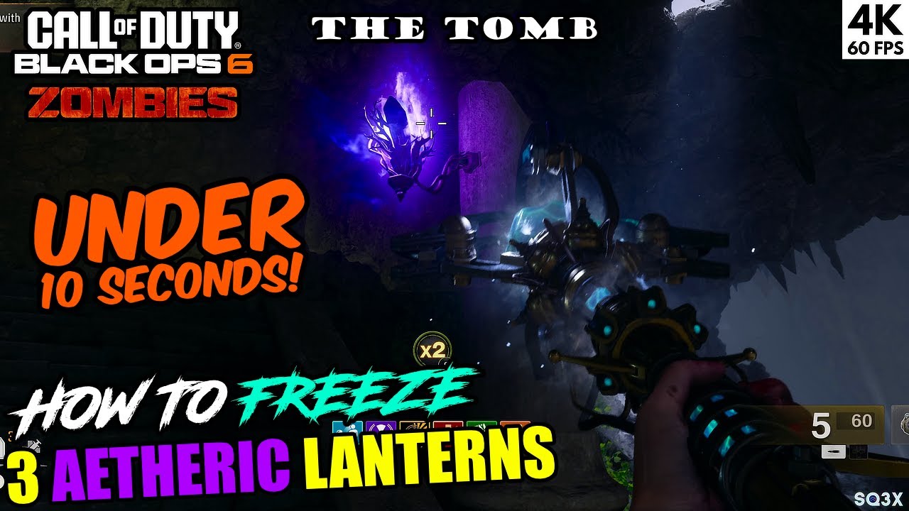 How to FREEZE 3 Aetheric Lights Within 10 Seconds 🔥THE TOMB 🧟 COD BO6 ...