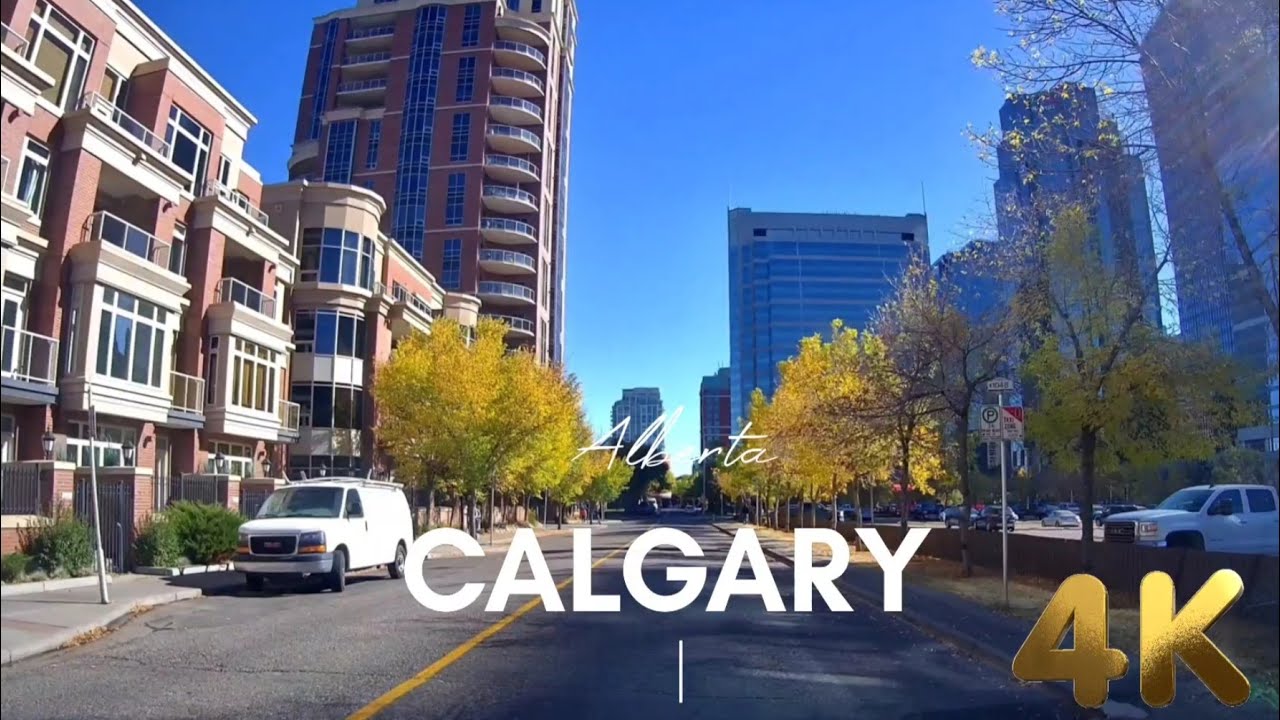 Calgary Alberta Canada 🇨🇦 4k ( Driving in Downtown) - YouTube