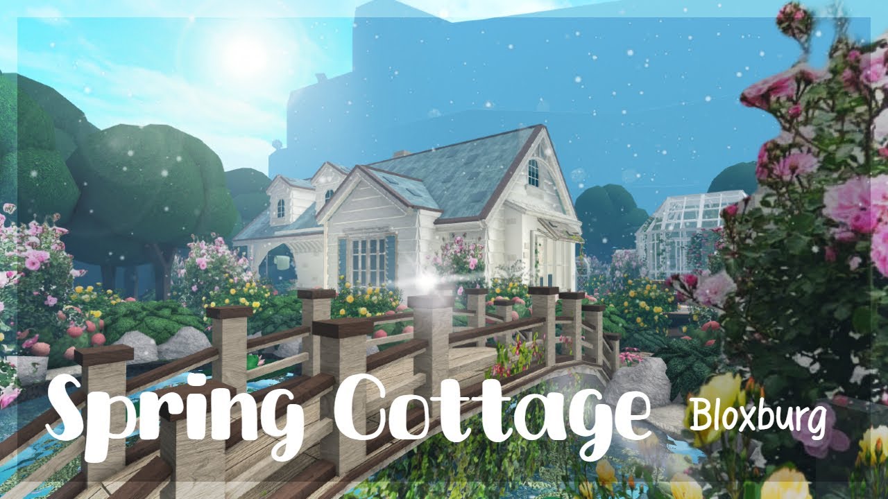 Cute Spring Cottage | Tour + Layout | ROBLOX Bloxburg | Jooey - YouTube
