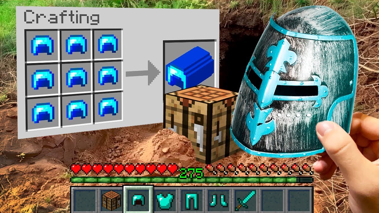 Minecraft in Real Life ~ HOW to Craft Realistic Diamond Armor ...