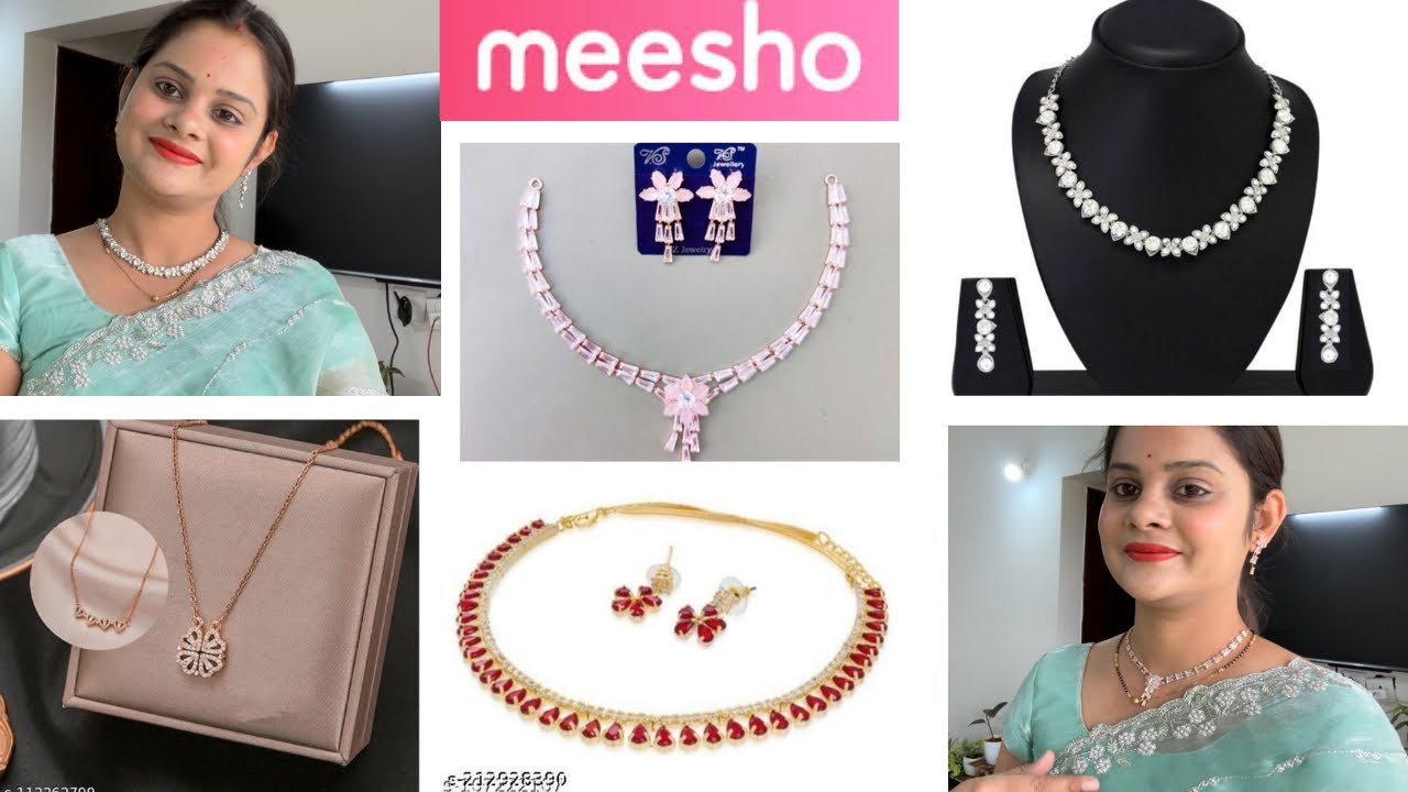 Meesho ad jewellery haul || Under 300/- affordable price - YouTube