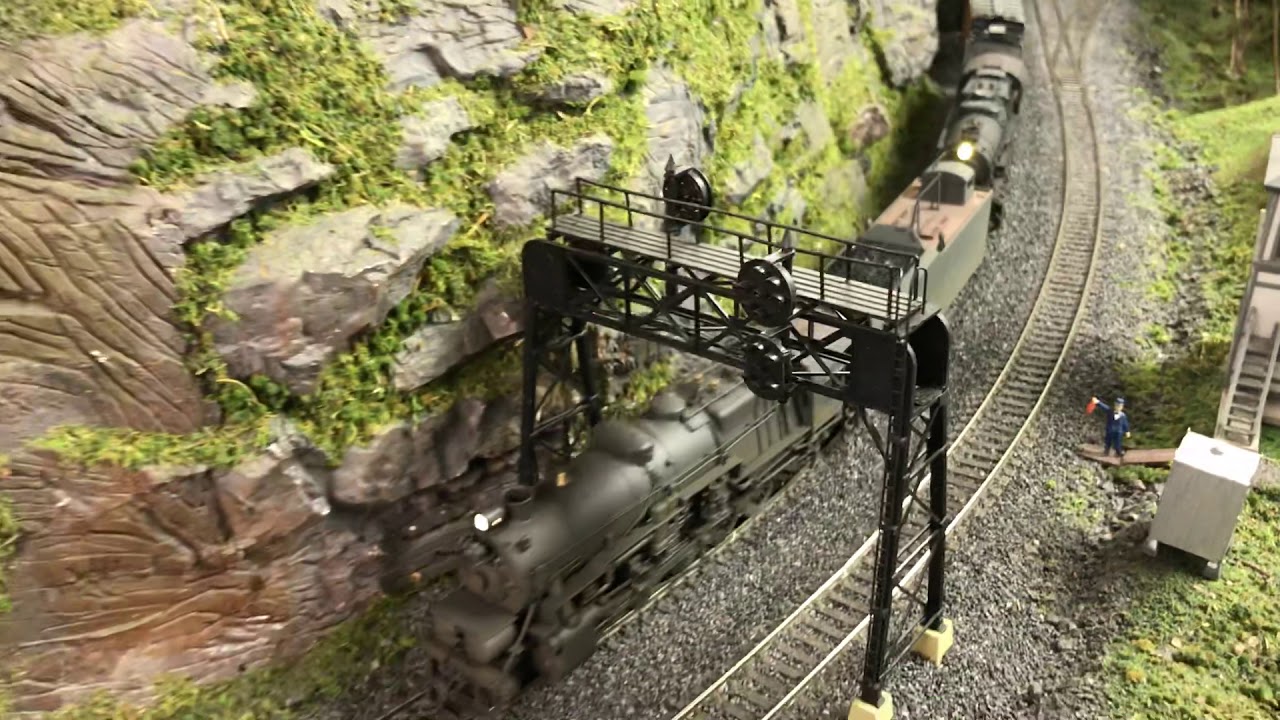 HO Scale PRR I1 Decapods climbing the hill on the CCMRR - YouTube