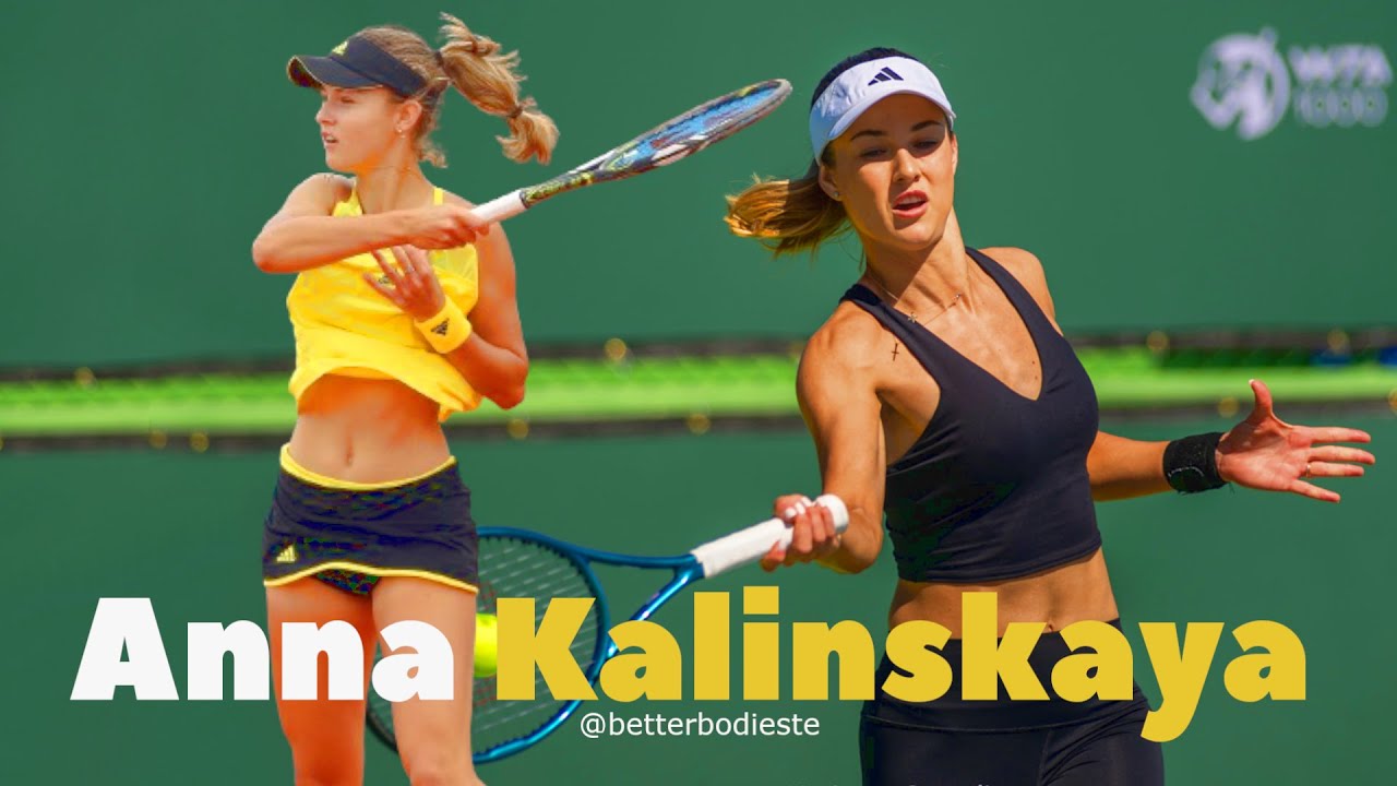 Anna Kalinskaya💪💪 #tennisgirl #tennisplayer #tennisworkout #annakalinskaya - YouTube