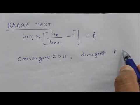 RAABE'S TEST - YouTube
