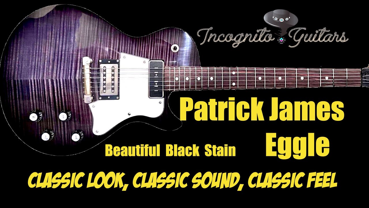 Patrick James Eggle Macon Special, 4A Flame Maple Stained Black - YouTube