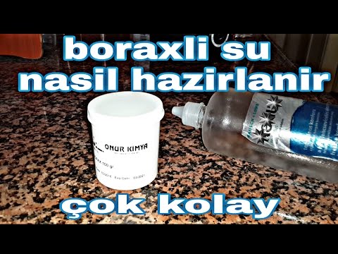 borakslı su nasıl hazırlanır.... slime için borakslı su hazırlama