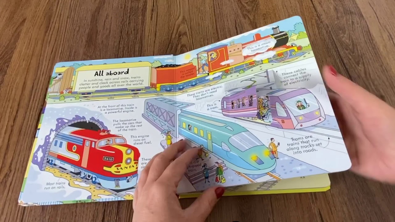 Look Inside Trains, Usborne - YouTube