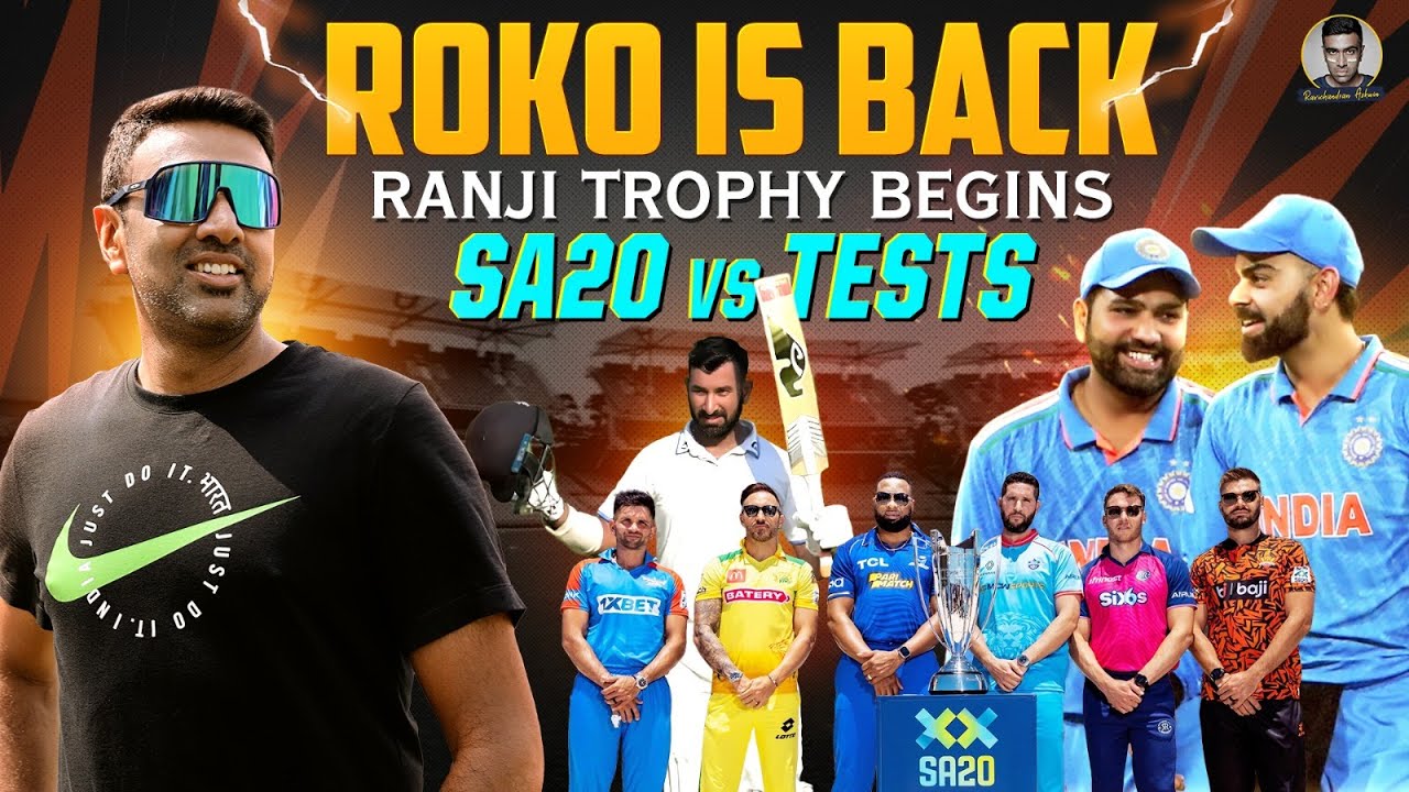 RoKo is back! | Ranji Trophy Begins | SA20 vs Tests | R Ashwin - YouTube