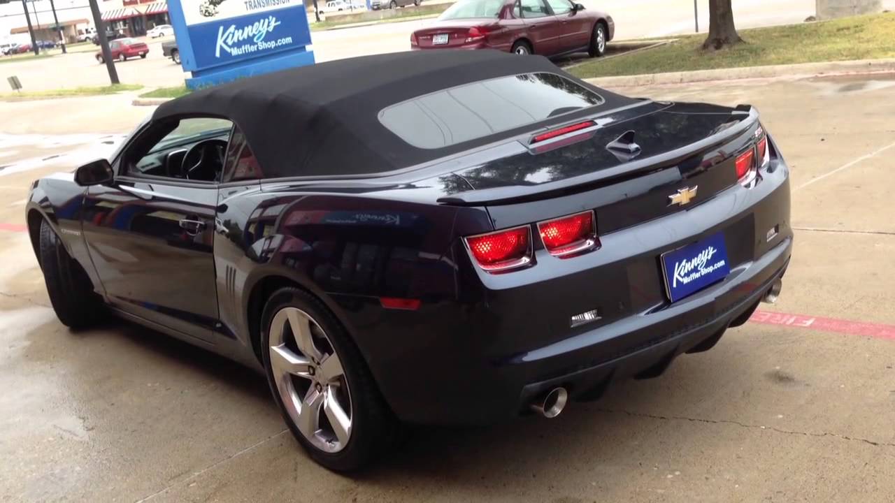 2013 Camaro SS Custom Tunnel Ram Performance Exhaust by Kinney's - YouTube