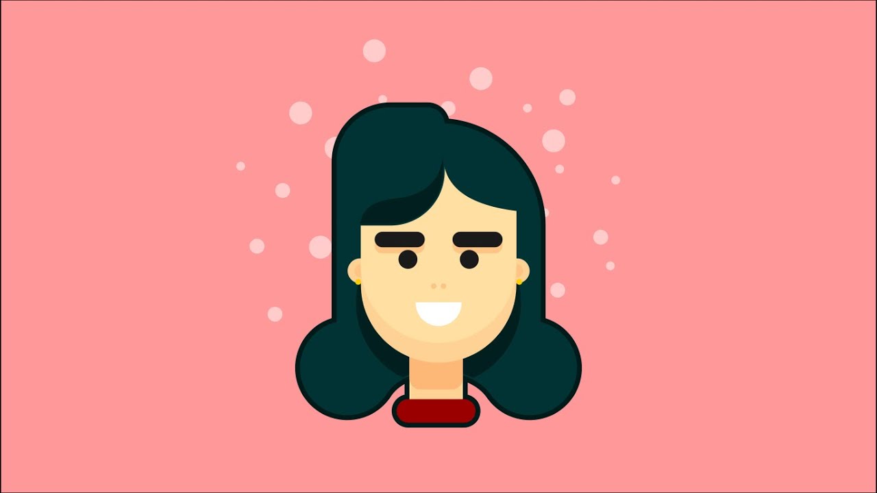 Tutorial Membuat Flat Design Kartun Perempuan di Coreldraw - YouTube