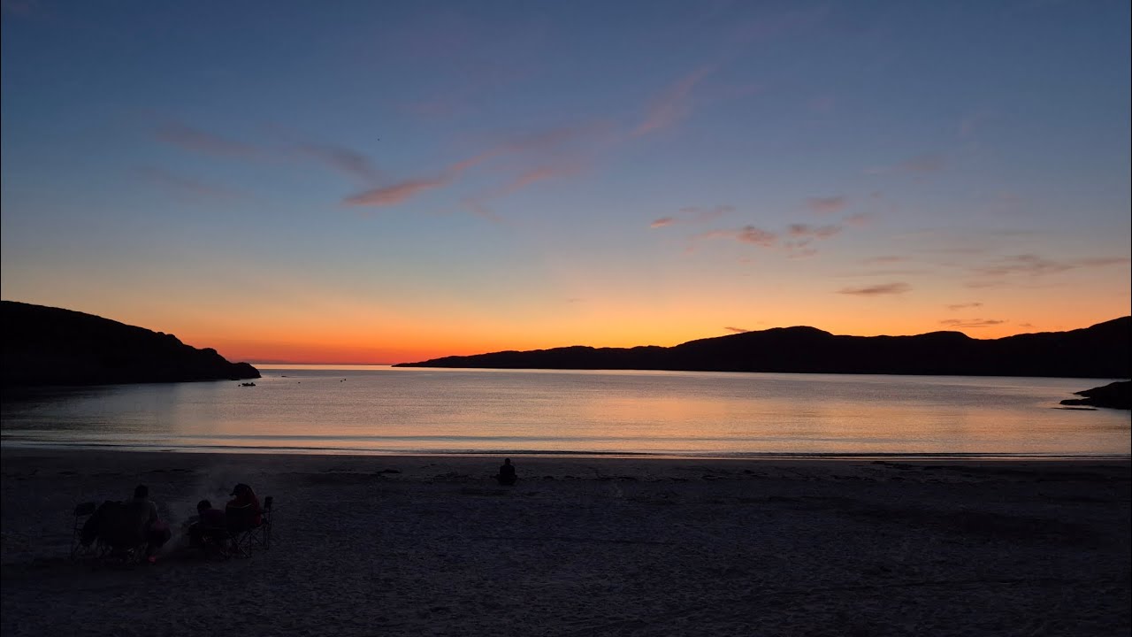 Scottish Highland Beach Summer Sunset, Achmelvic Beach - YouTube