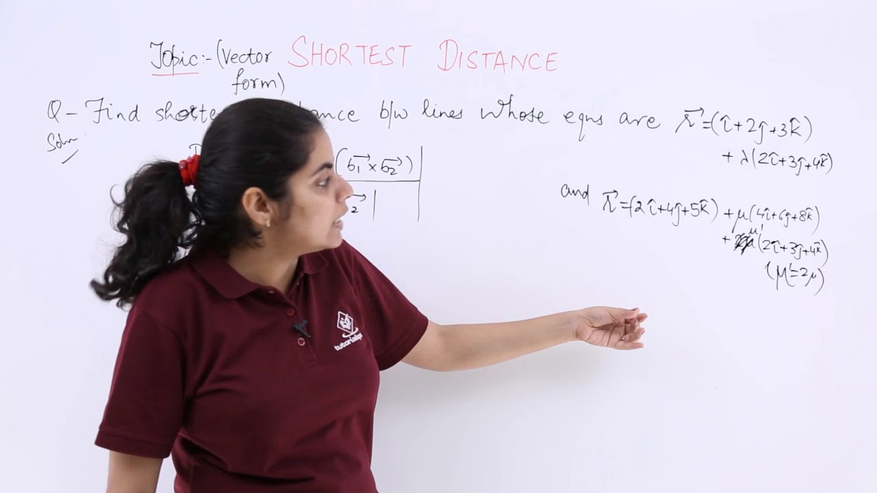 Class 12th – Shortest Distance Problem Example-1 | Three Dimensional ...