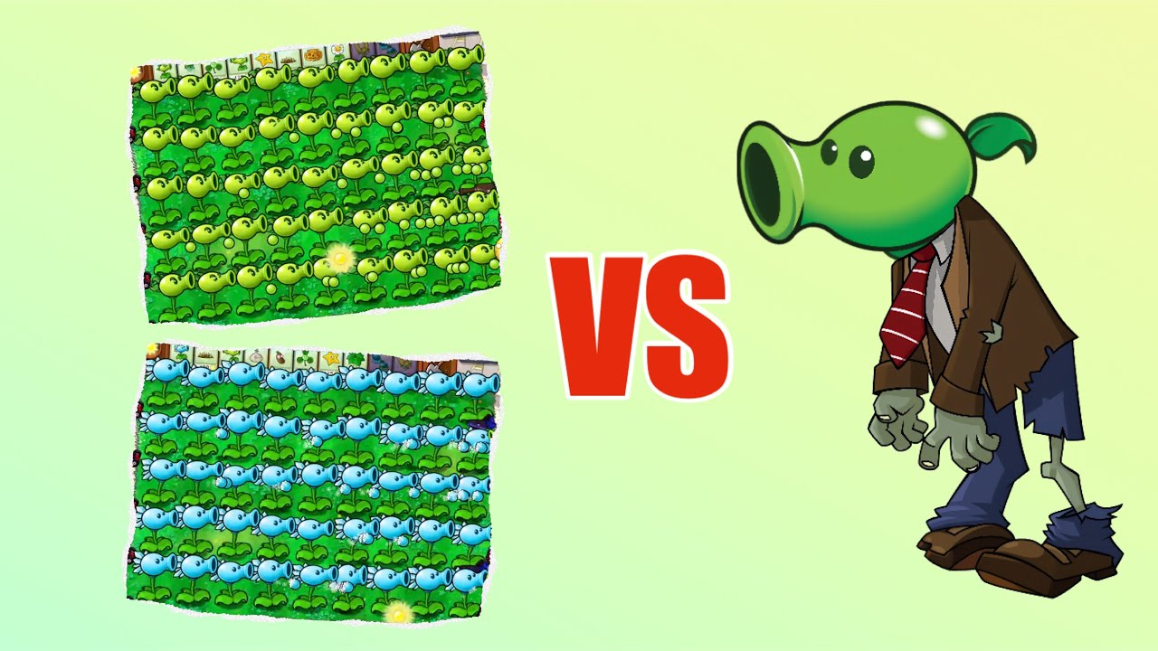 ZomBotany Vs Snow Pea & Repeater - Plants vs Zombies - YouTube