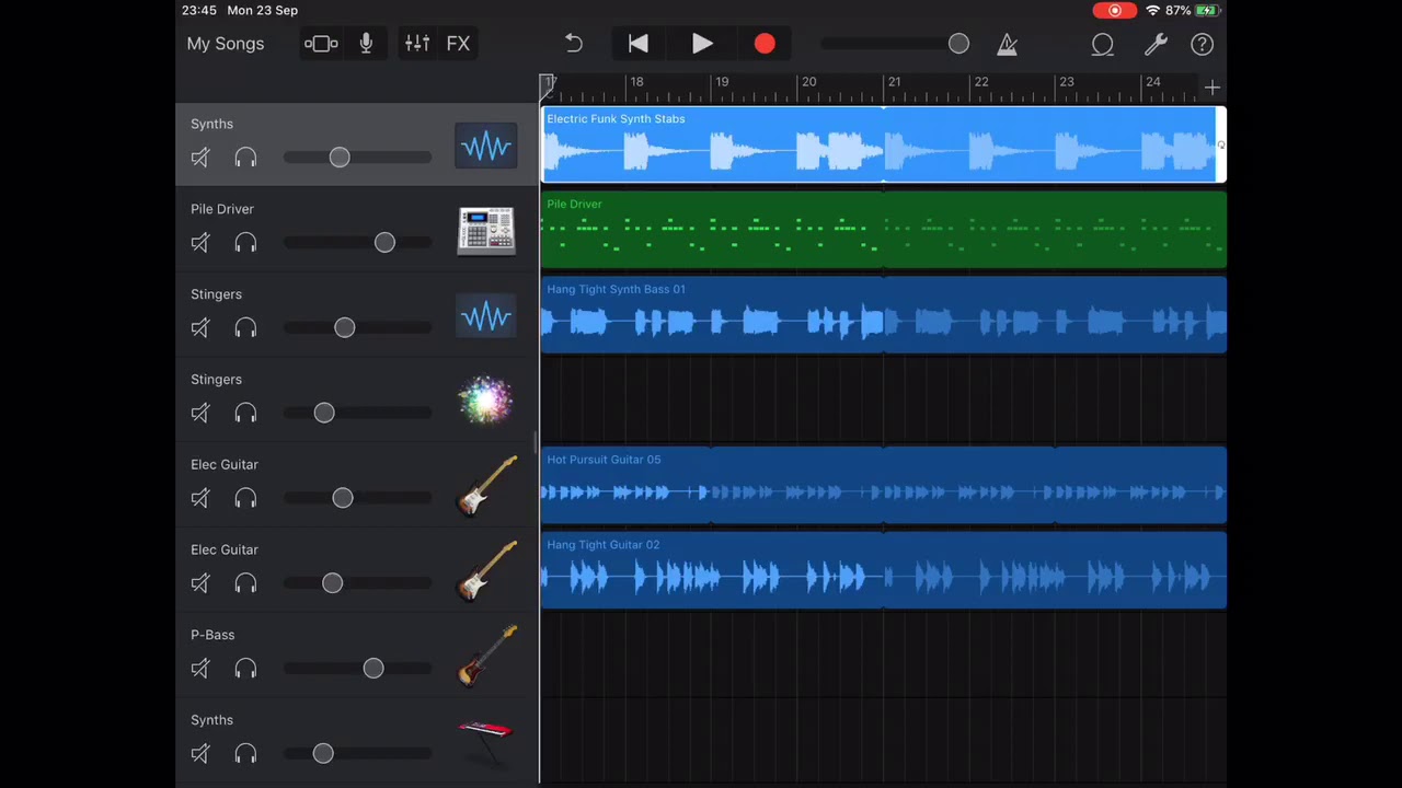 Day 46 - 90 Days of GarageBand. Splitting, cutting & looping the Synth ...