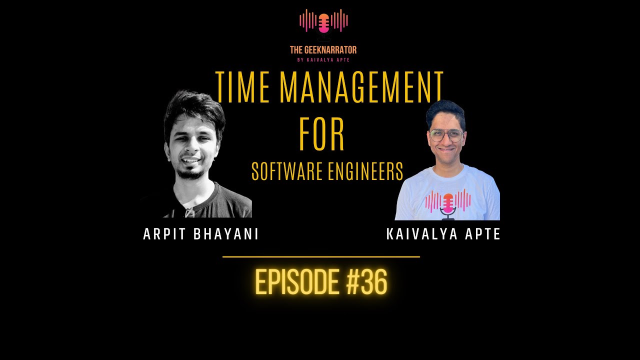 Time Management for Software Engineers with @AsliEngineering - YouTube