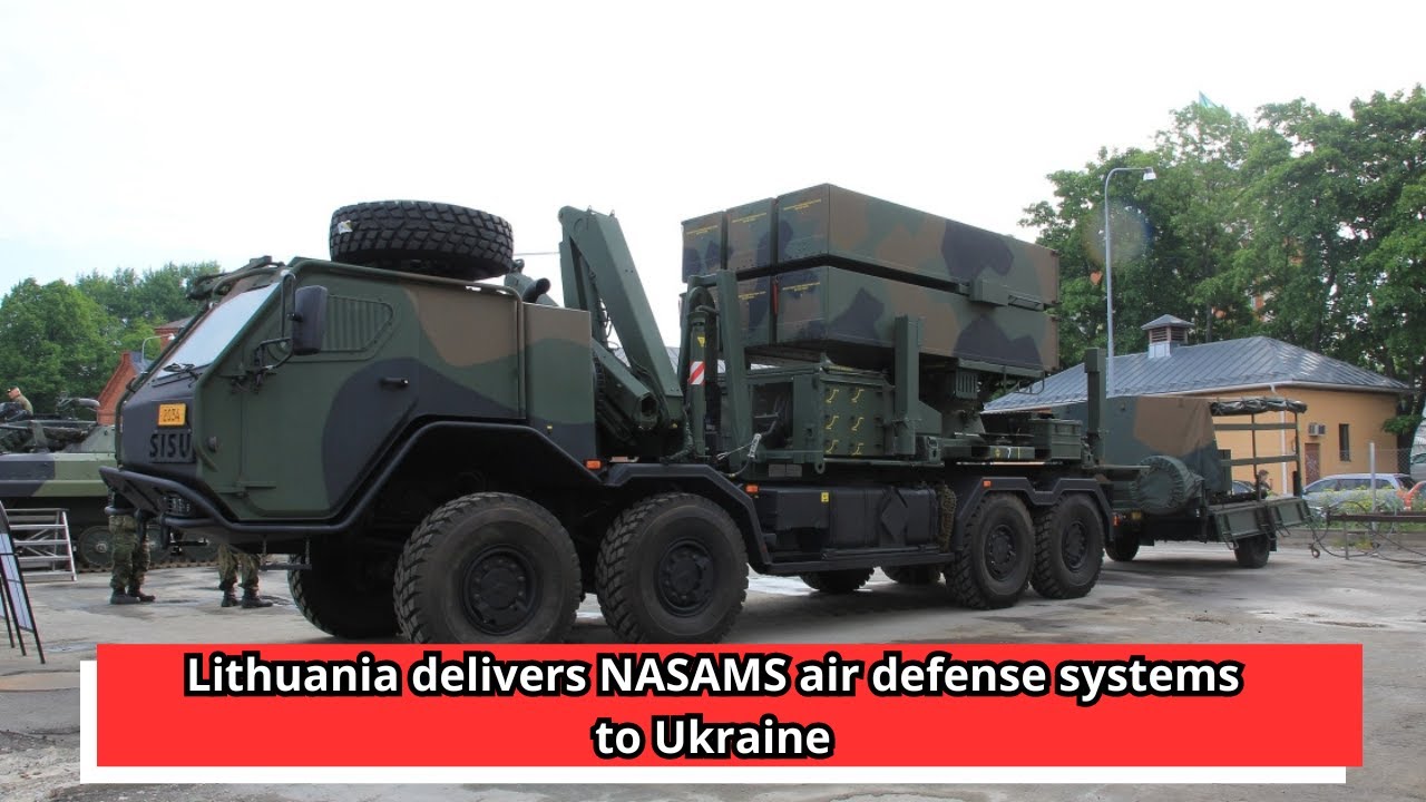 Lithuania delivers NASAMS air defense systems to Ukraine - YouTube