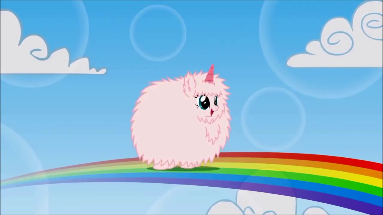 Pink Fluffy Unicorns Dancing on Rainbows Fluffle Puff 1 HOUR LOOP HD ...