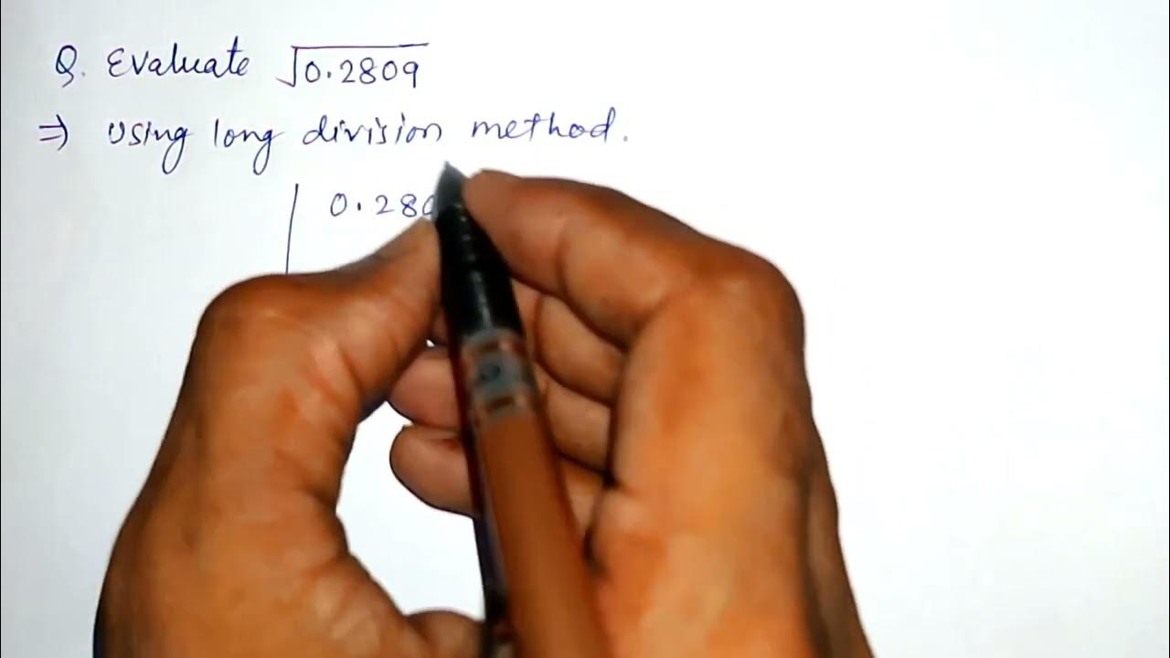 Evaluate 0 2809 How To Find Square Root Of Decimal Numbers YouTube evaluate-0-2809-how-to-find-square-root-of-decimal-numbers-youtube