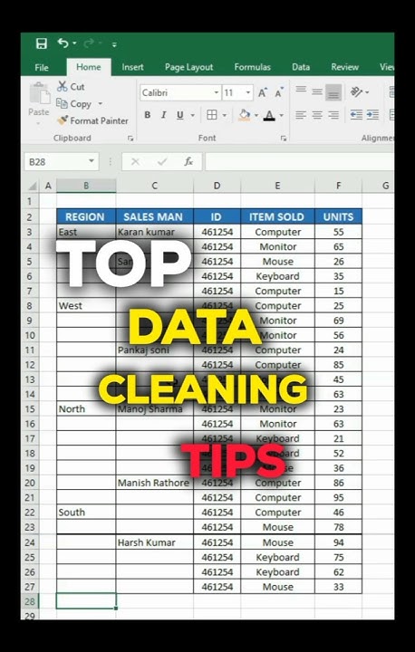 Top Data Cleaning Tips in Excel. #exceltips #excel #exceltricks #exceltutorial #googlesheets # ...
