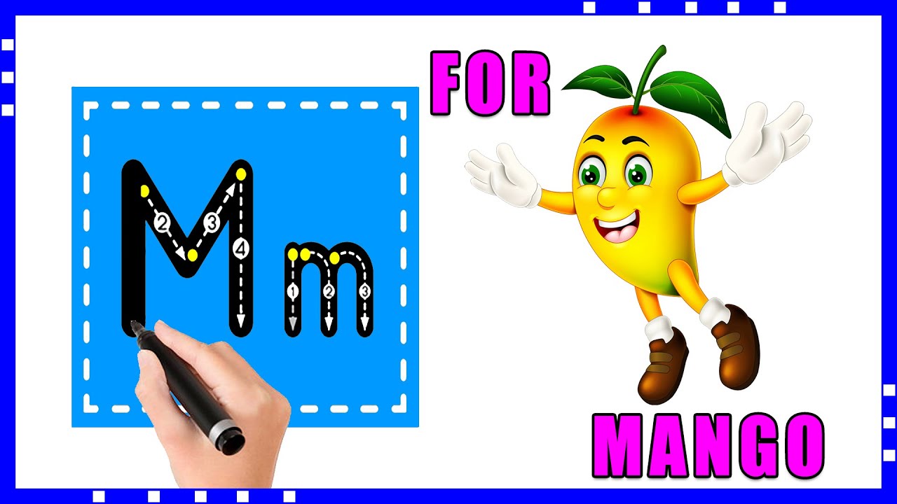 5 Words From M | Tracing Letter M | Educational Videos For Kids - YouTube