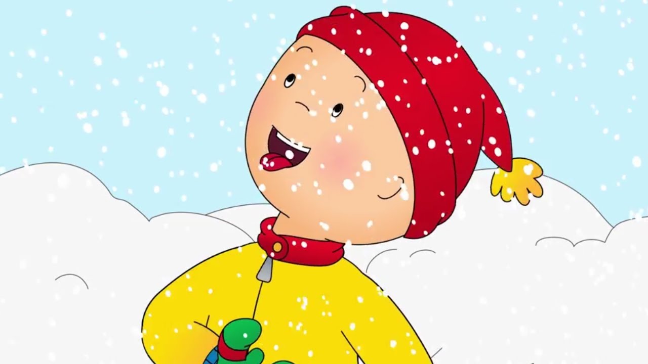 Caillou 2016 New Season | Caillou plays in the snow | Christmas ...