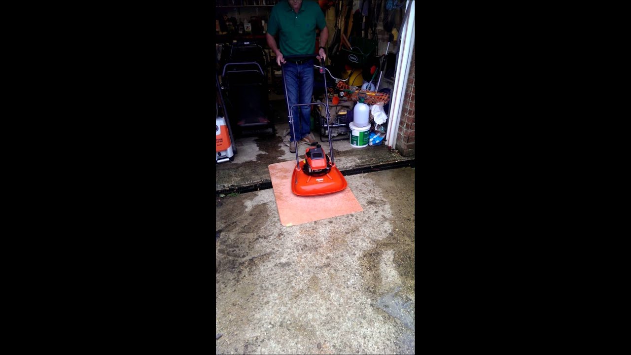 Flymo Petrol mower - Turbo Trim XL 400 Brand new 2 stroke - YouTube