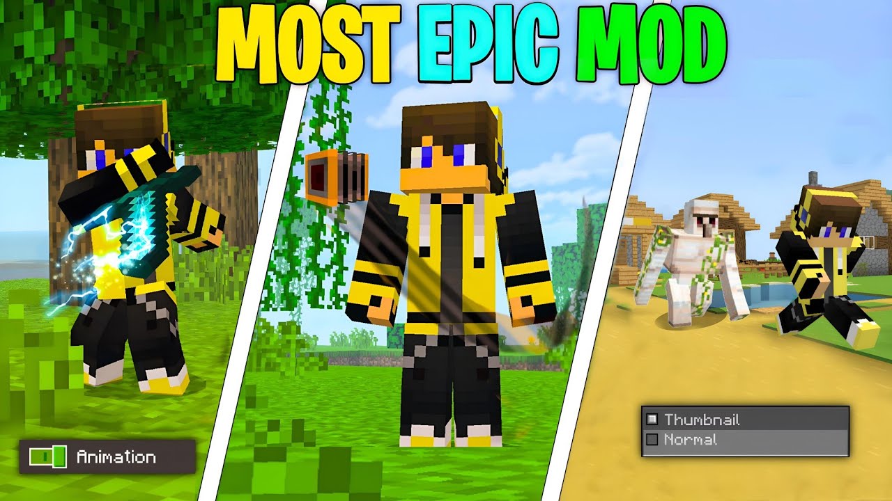 Top 5 MOST EPIC Mods For MCPE || MINECRAFT (1.19-1.20) - YouTube