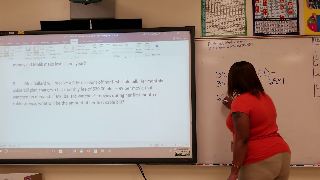 7th grade Topic Test review for topics 3 and 4 part 2 - YouTube
