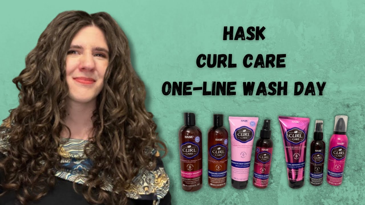 Hask Curl Care One Line Wash Day - 7 Product Wash Day From Shampoo to ...