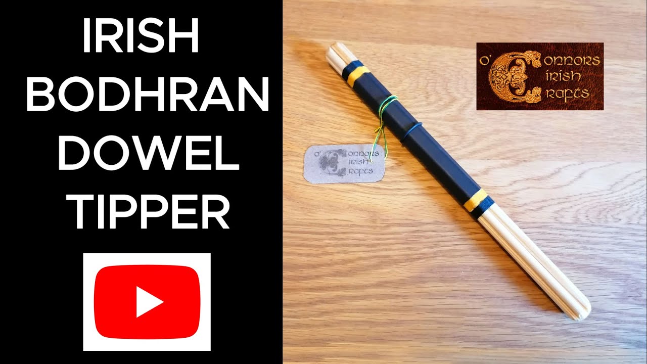 O'Connors Irish Celtic Bodhran Tipper Beater Stick Dowel / Brush Style ...