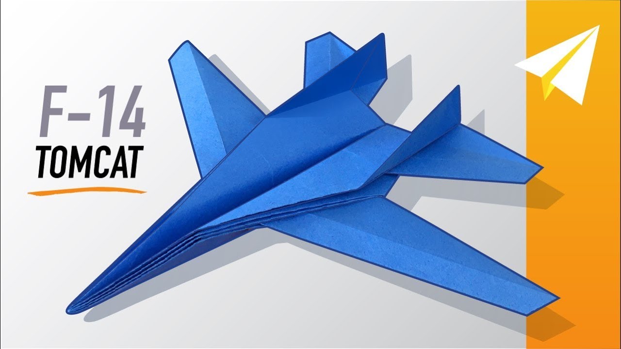 ¡Epico Jet de Papel REALMENTE Vuela! Cómo Hacer el F-14 Tomcat ...