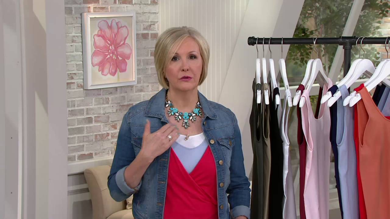 skinnytees Seamless Reversible Layering Tank Top Set on QVC - YouTube