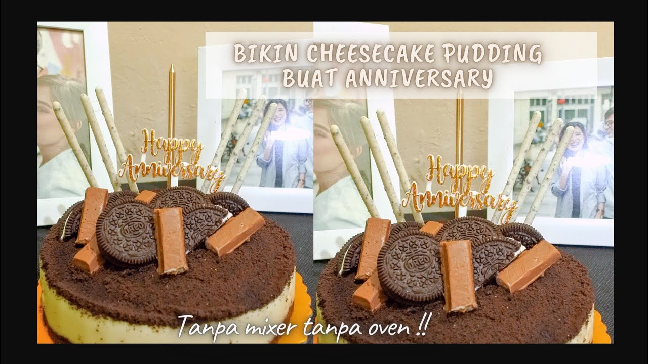 Puding cheesecake | anniversary cake | wedding anniversary cake - YouTube